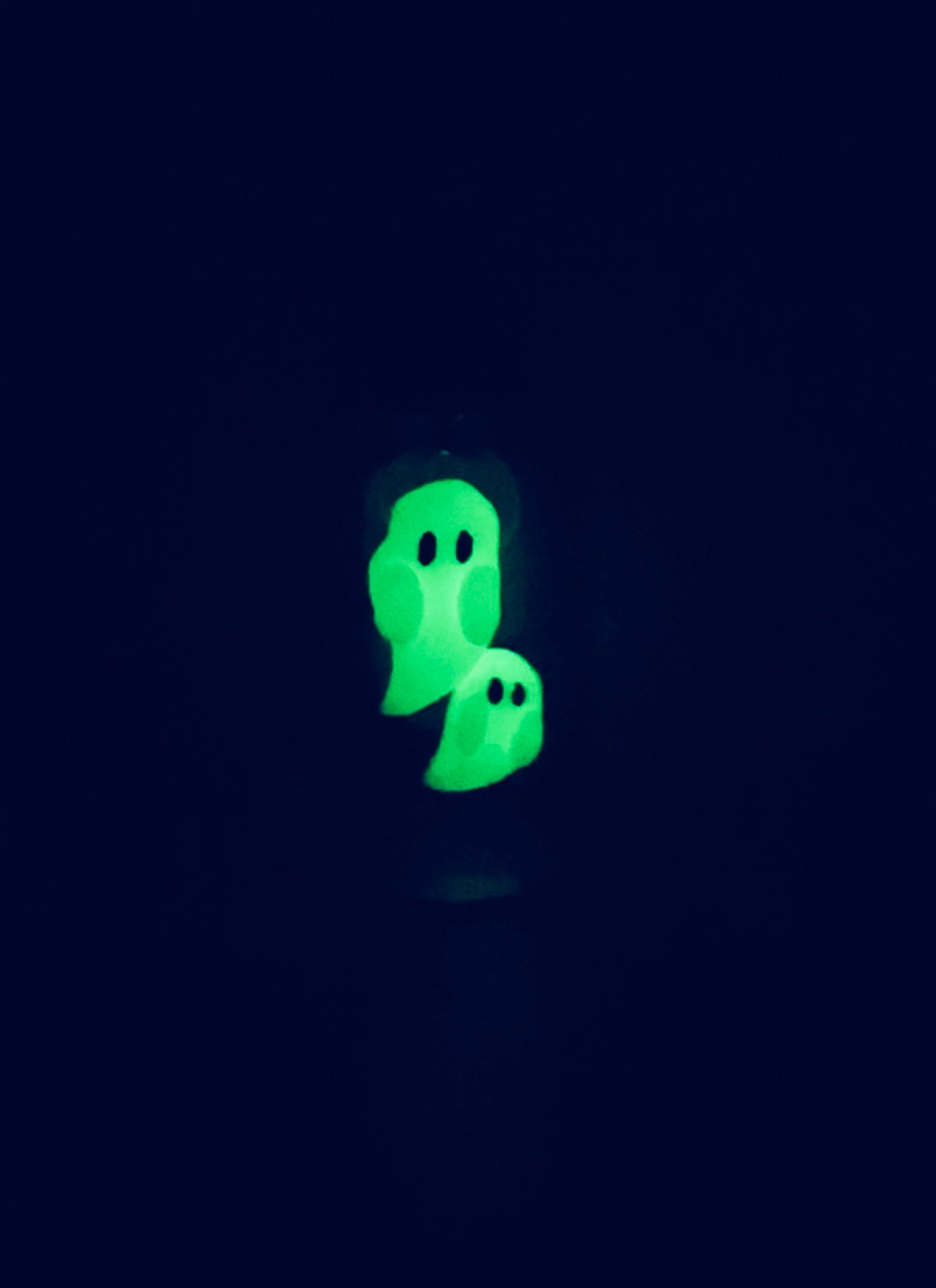 Mama Ghost and Baby Ghost in a Jar, Tiny Ghost in a Bottle, Glow in the ...