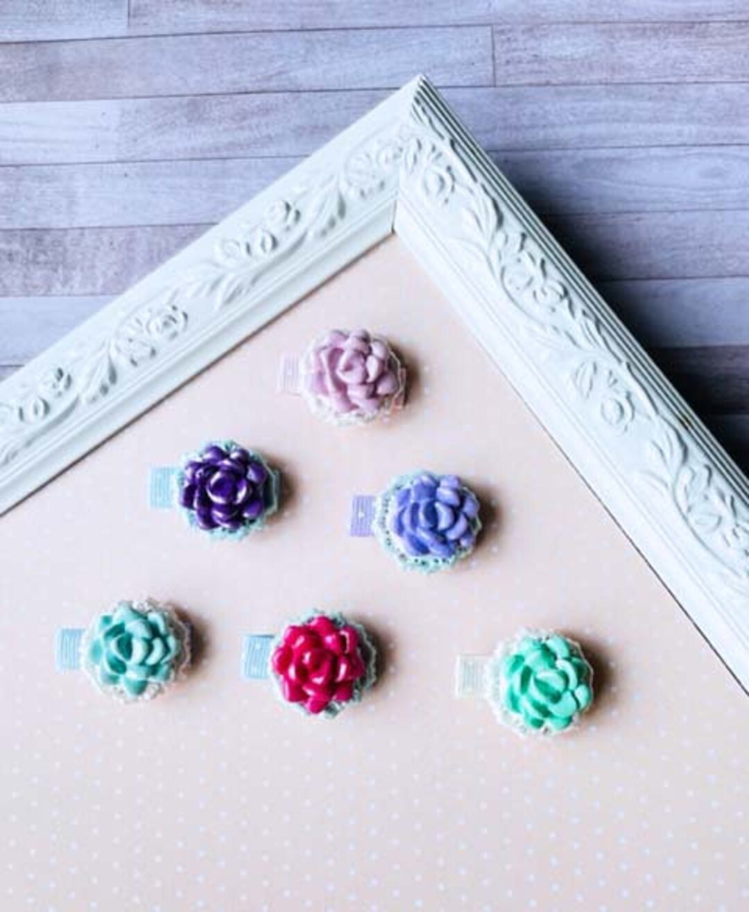 Mini Succulent Barrette Succulent Hair Clip Shabby Chic - Etsy