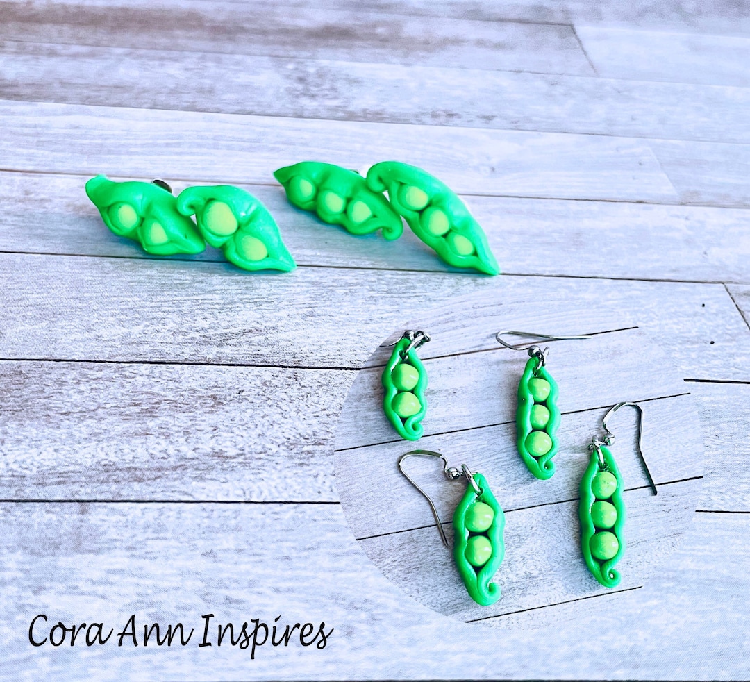 Sweet Pea Earrings, Two Peas in a Pod, Three Peas in a Pod, Funky Weird ...