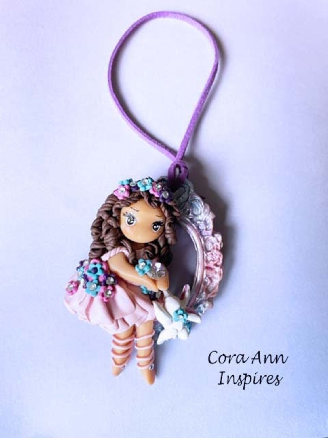 Ballerina Polymer Clay Doll/ Bunny Polymer Clay Girl/ - Etsy