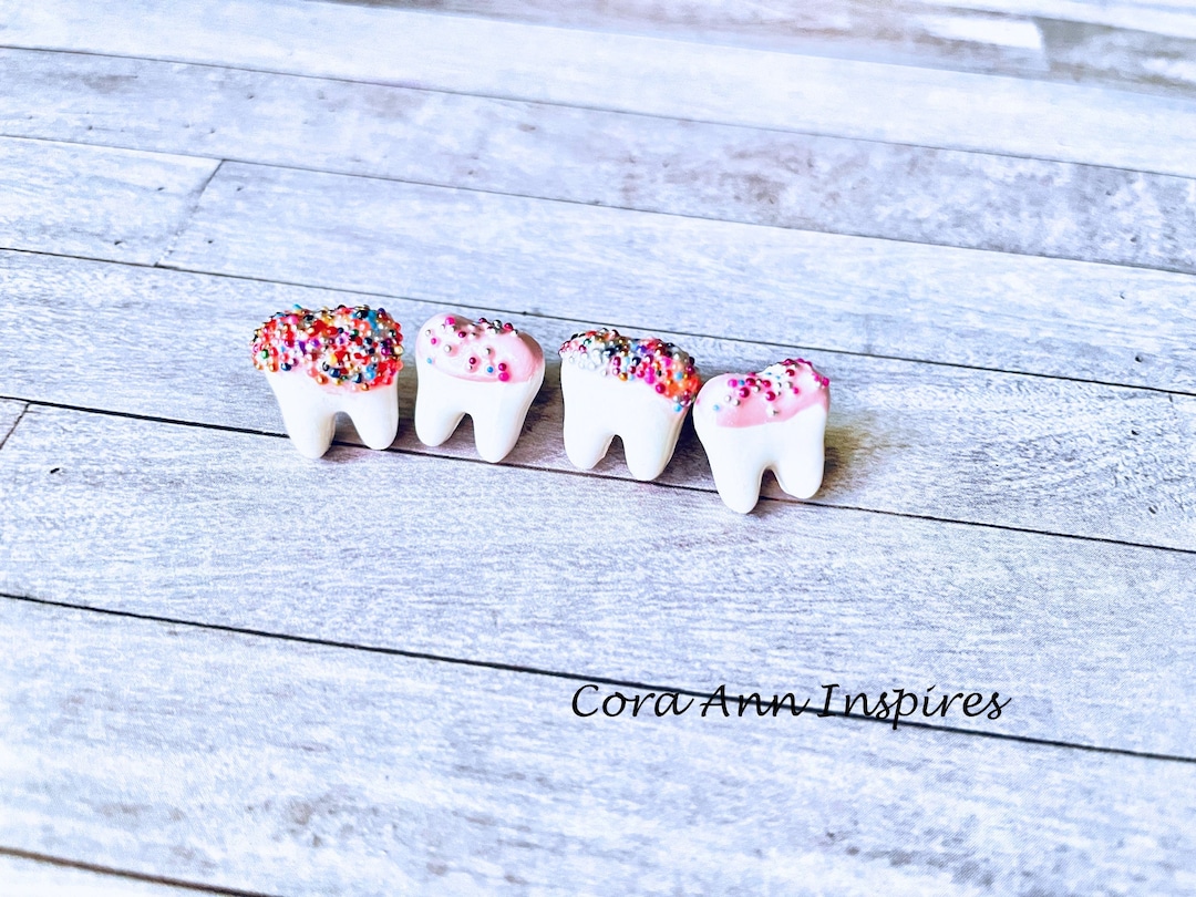 Sweet Tooth Earrings, Tooth Studs, Dental Hygienist Christmas Gift ...