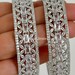 Set of 2 Silver CZ Diamond Bangles/cz Bangles/bracelet/indian Party ...