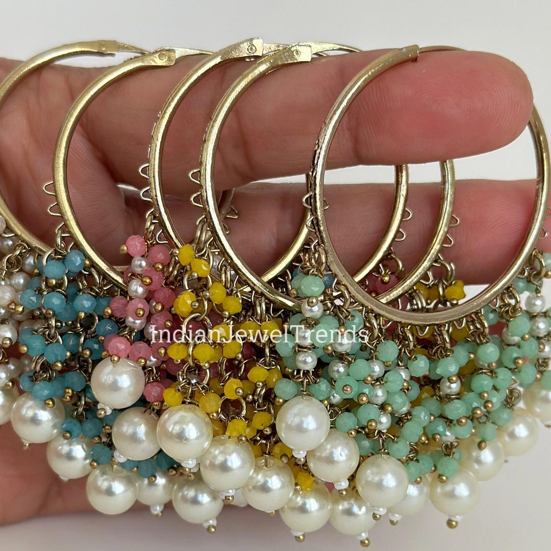 Antique Traditional Baliyaan, Indian Pakistani Hoop Earrings/hoop ...