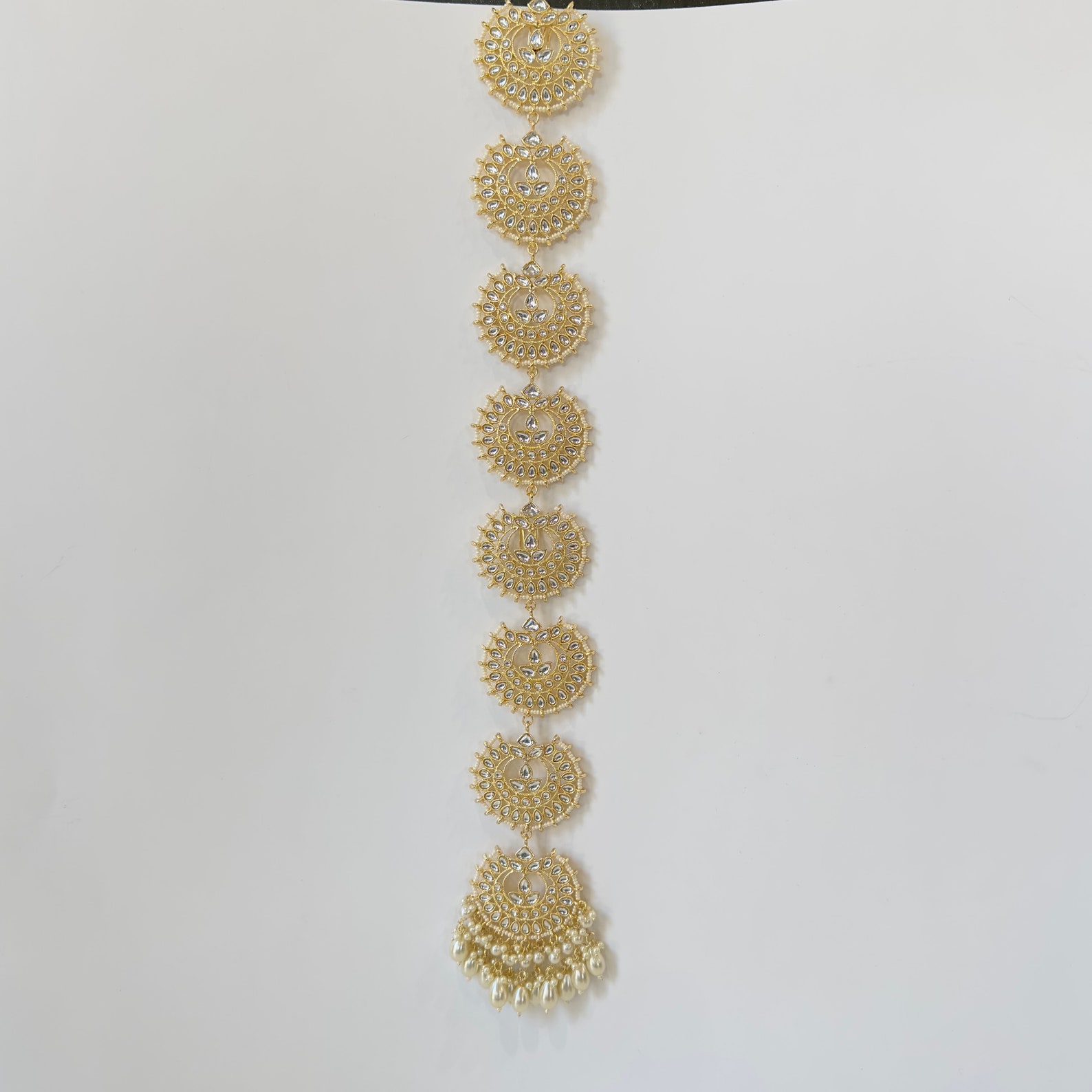Kundan Choti /braid Choti /indian Bridal Choti /kundan Hair - Etsy