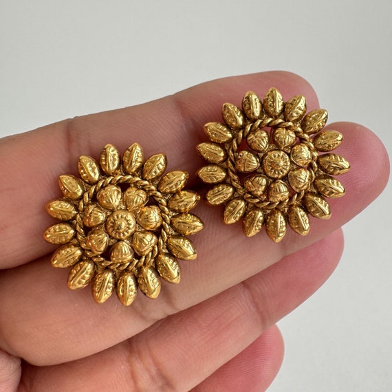 Antique gold plated earrings store