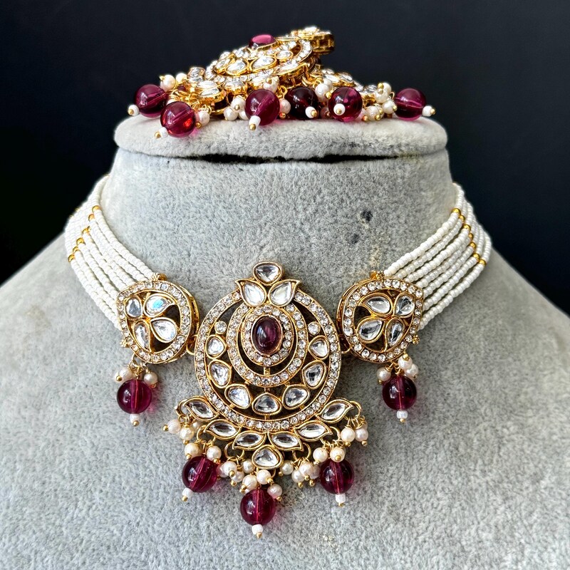 Magenta Necklace - Etsy