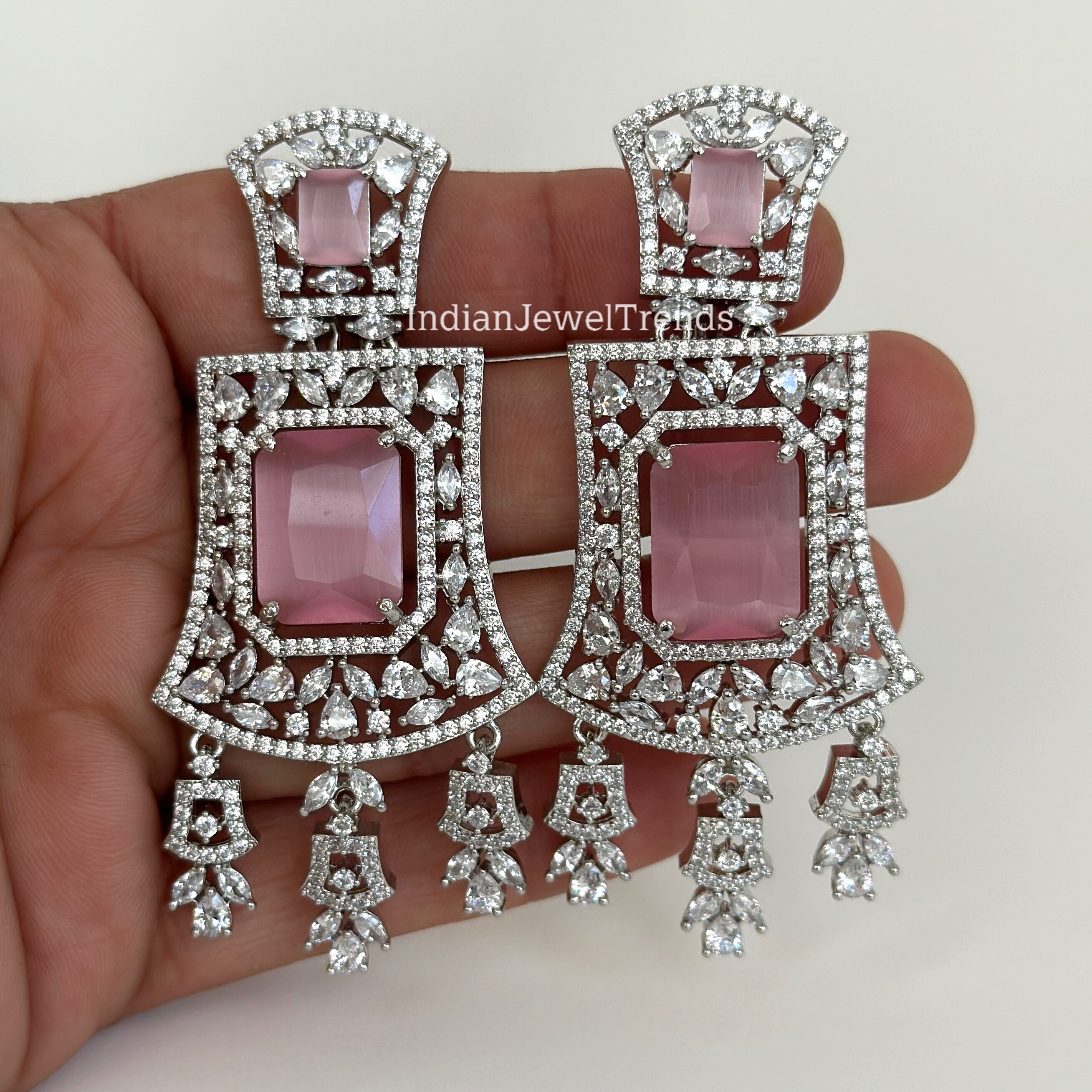 American diamond earrings artificial store