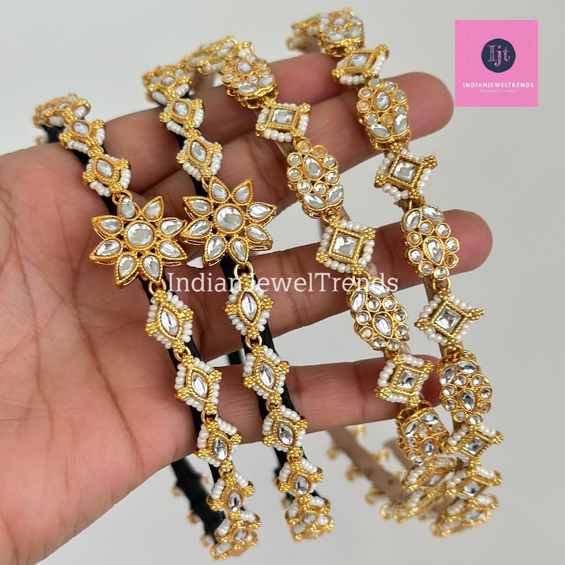 Kundan Head Band/hair Band /sheesh Phool Tikka/bridal Matha - Etsy