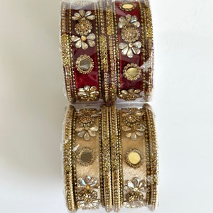 Handcrafted Indian Fancy Bangles/punjabi Bangles Set/bridal Bangles ...
