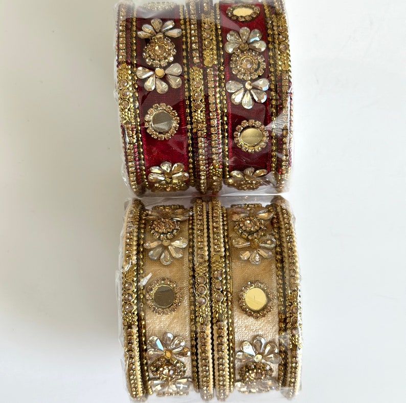 Handcrafted Indian Fancy Bangles/punjabi Bangles Set/bridal Bangles ...