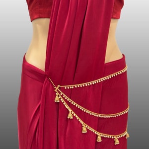 Antique Gold Pearl Belly Chain/bridal Belly Chain/vaddanam/kamarpatta ...