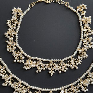 Gold Plated Anklet Pair/payal/moti Payal/jhanjran/panjeb/pajeb/indian ...