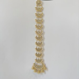 Kundan Choti /braid Choti /indian Bridal Choti /kundan Hair Accessories ...