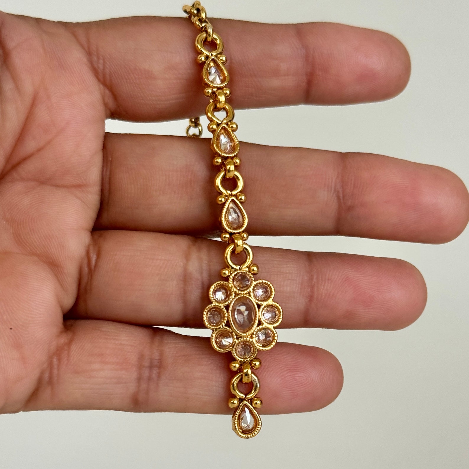 Small Polki Maang Tikka/ Kundan Tikka/ Indian Jewelry/ Indian Wedding ...