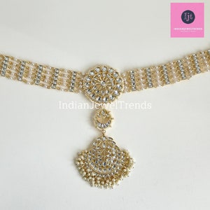 Alia Bhatt Inspired Kundan Head Band/sheesh Phool /indian Bridal Matha ...