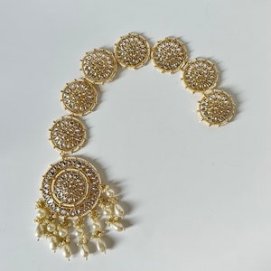 Kundan Choti /braid Choti /indian Bridal Choti /kundan Hair Accessories ...