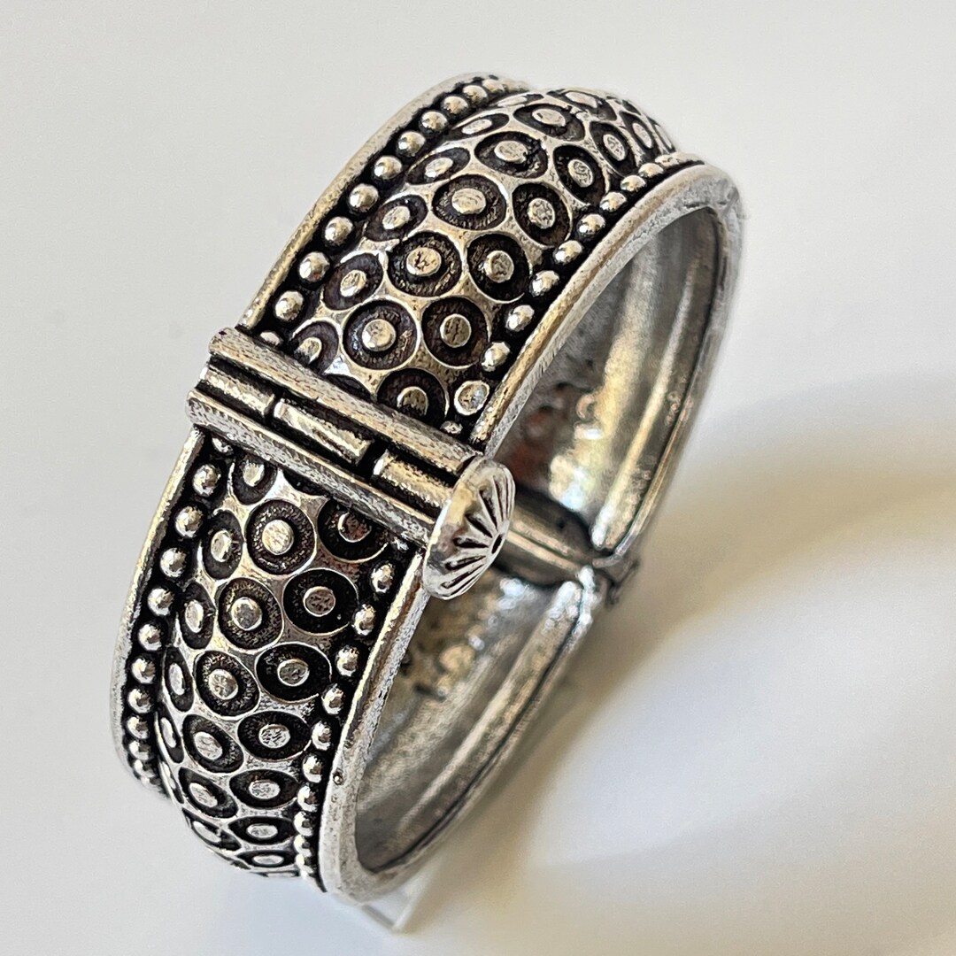 Oxidized Silver Openable Kada/bracelet 1pc/german Silver/boho/tribal ...