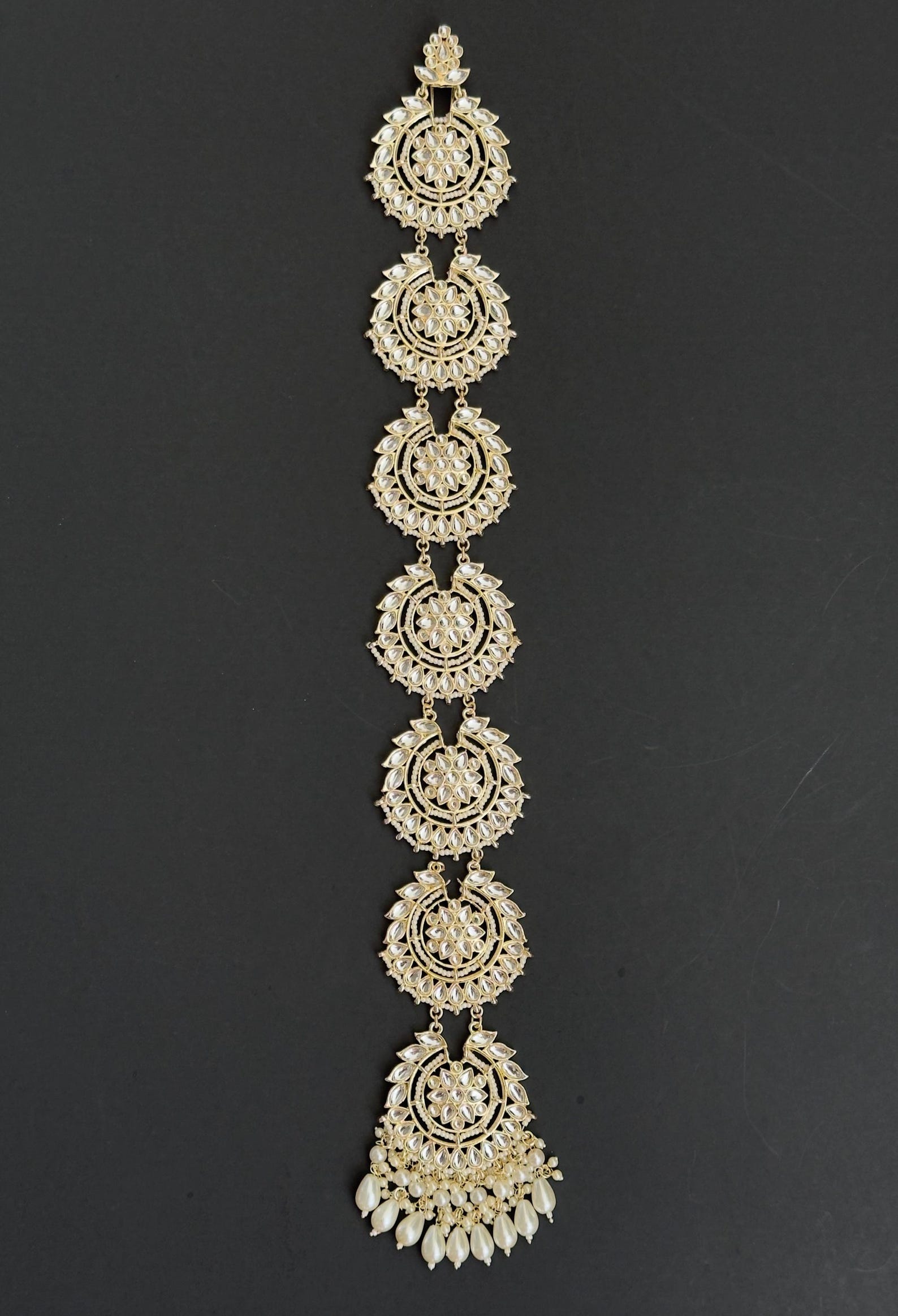 Kundan Choti /braid Choti /indian Bridal Choti /kundan Hair Accessories ...