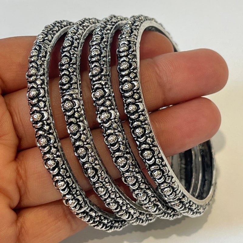 Oxidized Bangles - Etsy