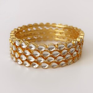 Pacchi Kundan Bangles Set(4 Pc)/traditional Bangles/bridal Bangles ...