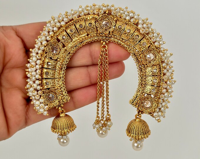 Gold Bridal Antique Classic Hair Brooch With Gold Plating Kondai ...