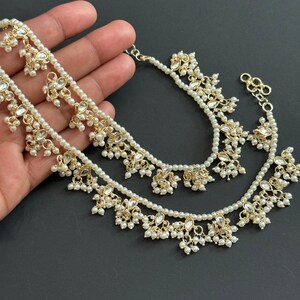 Gold Plated Anklet Pair/payal/moti Payal/jhanjran/panjeb/pajeb/indian ...