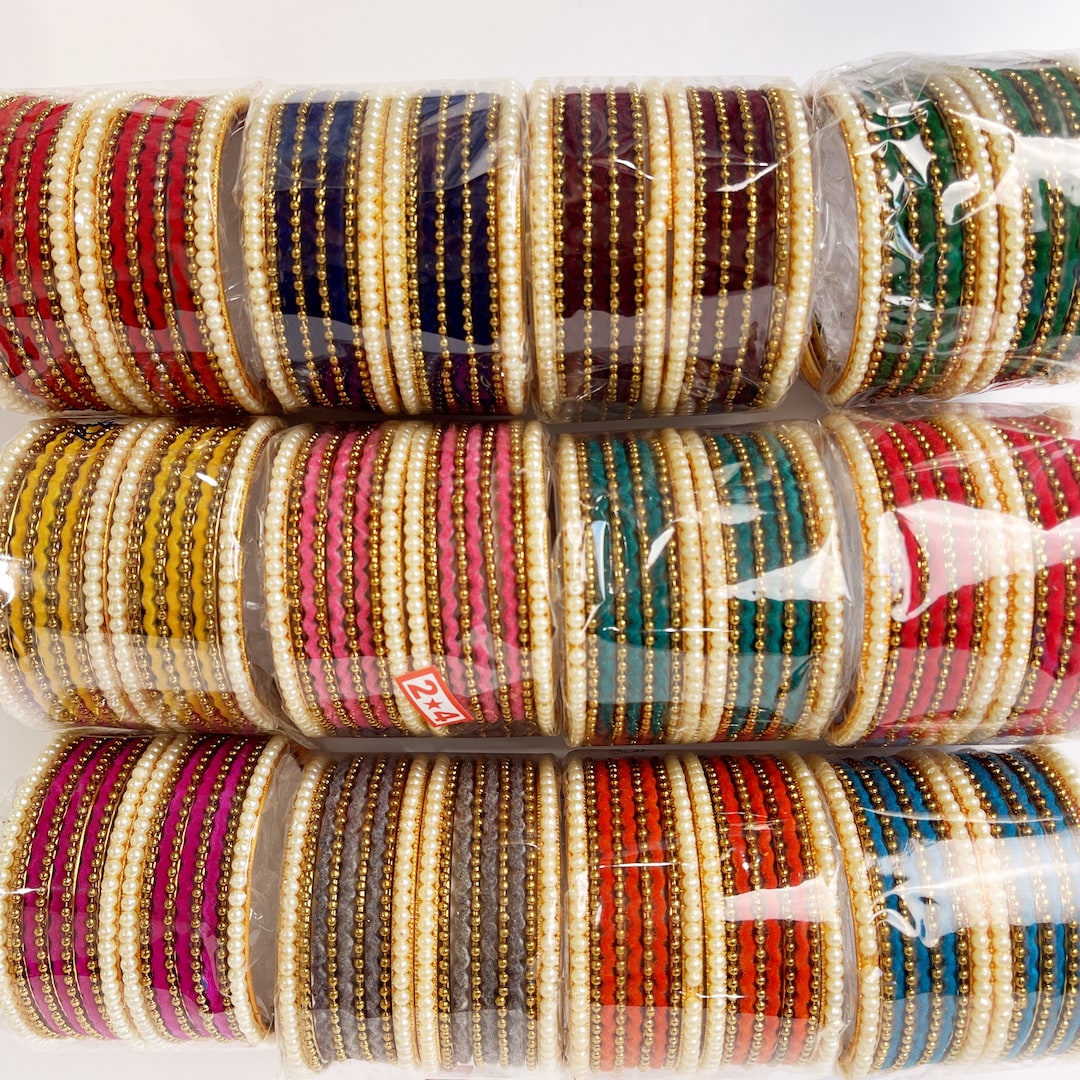Bollywood Style Indian Fancy Bangkes/punjabi Bangles Set/bridal Bangles ...