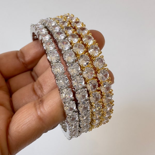 Diamond Bangle - Etsy