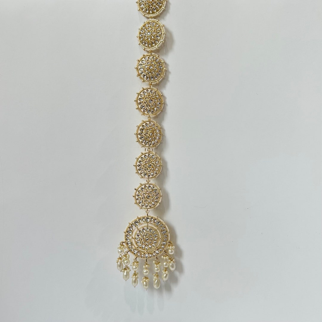 Kundan Choti /braid Choti /indian Bridal Choti /kundan Hair Accessories ...