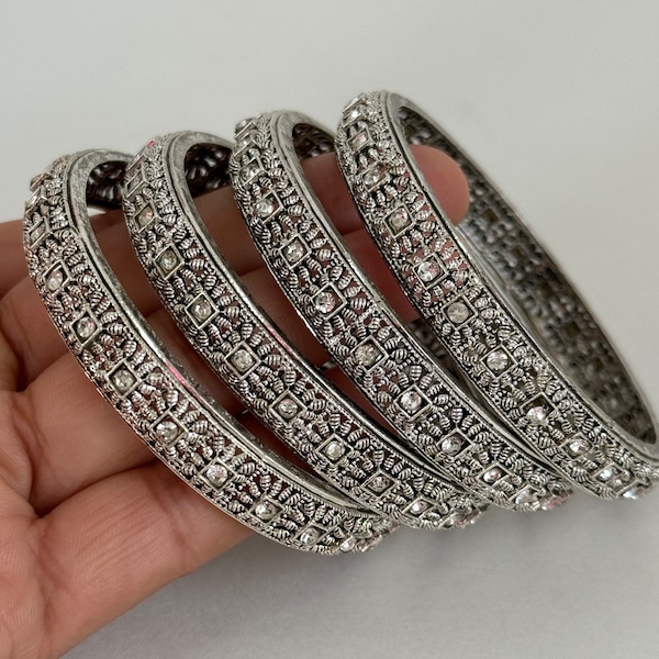 Oxidized Bangles - Etsy