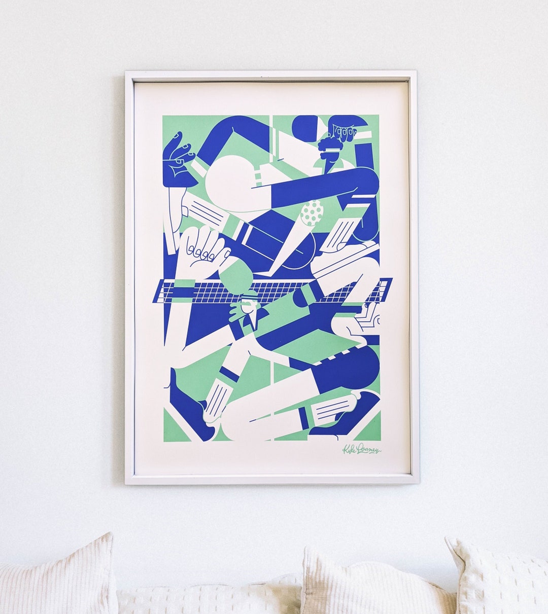 Wednesday Night Wimbeldon// Pickleball Screen Printed Poster // Wall ...