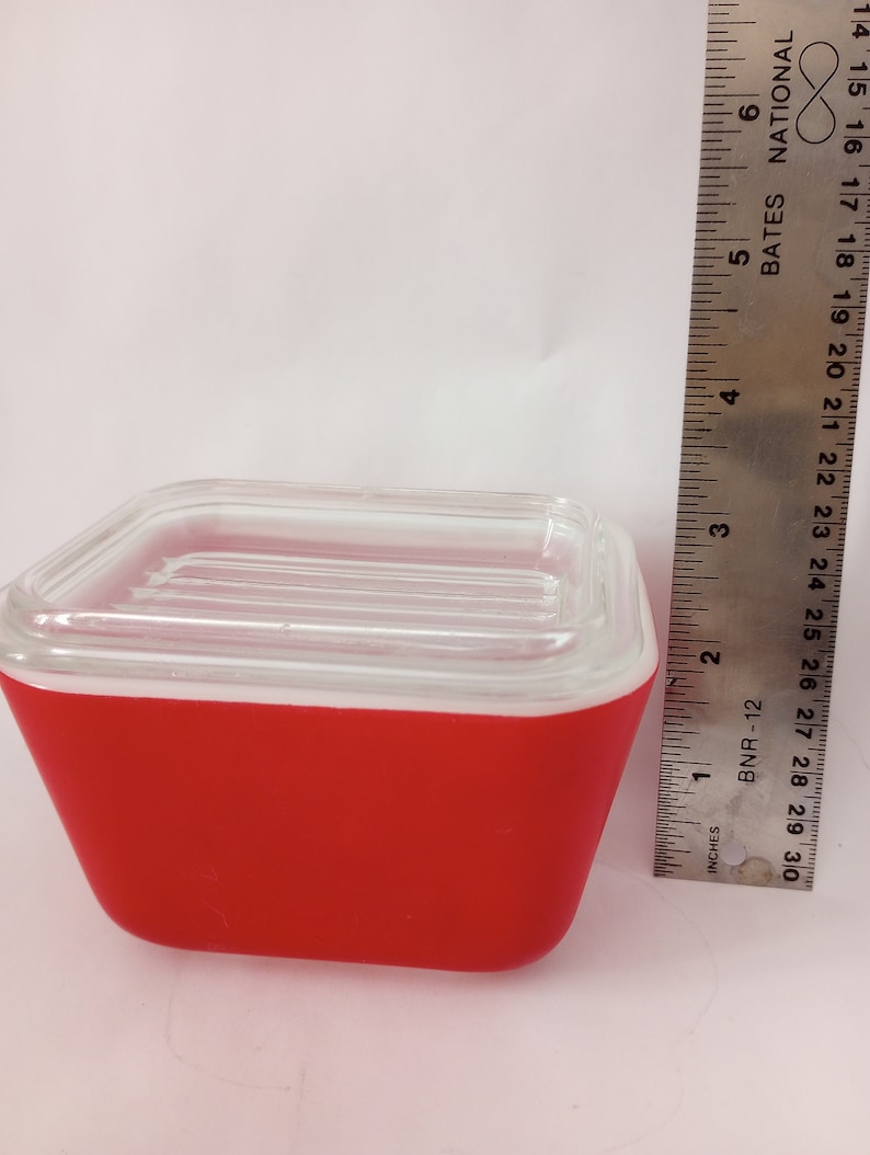 Pyrex Red Vintage Space Saver With Lid Refrigerator Dish - Etsy