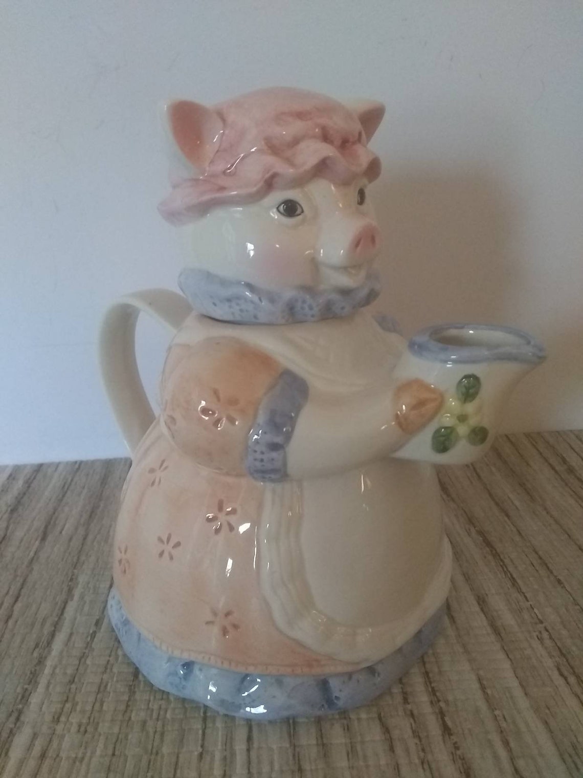 Pig Tea Pot Ceramic Farm Swine Collectible Tea Figurine - Etsy