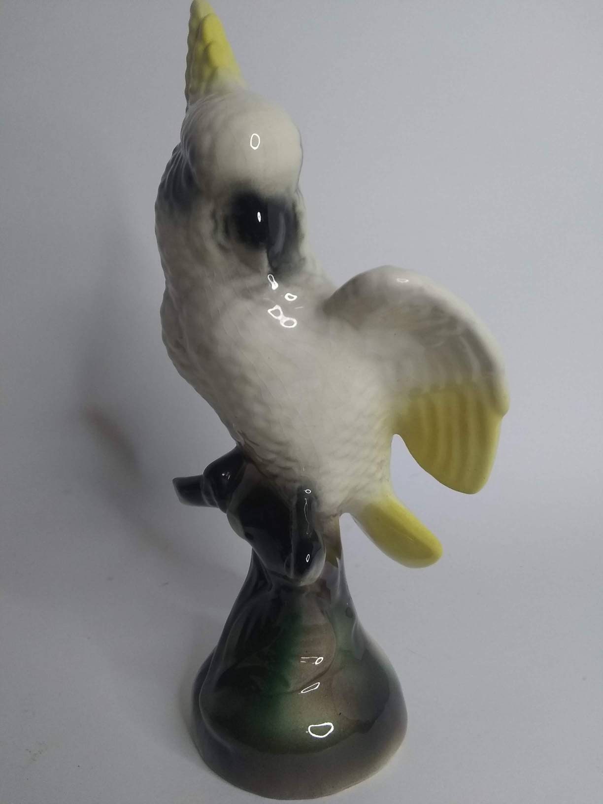 Vintage Cockatiel Bird Figurine - Etsy