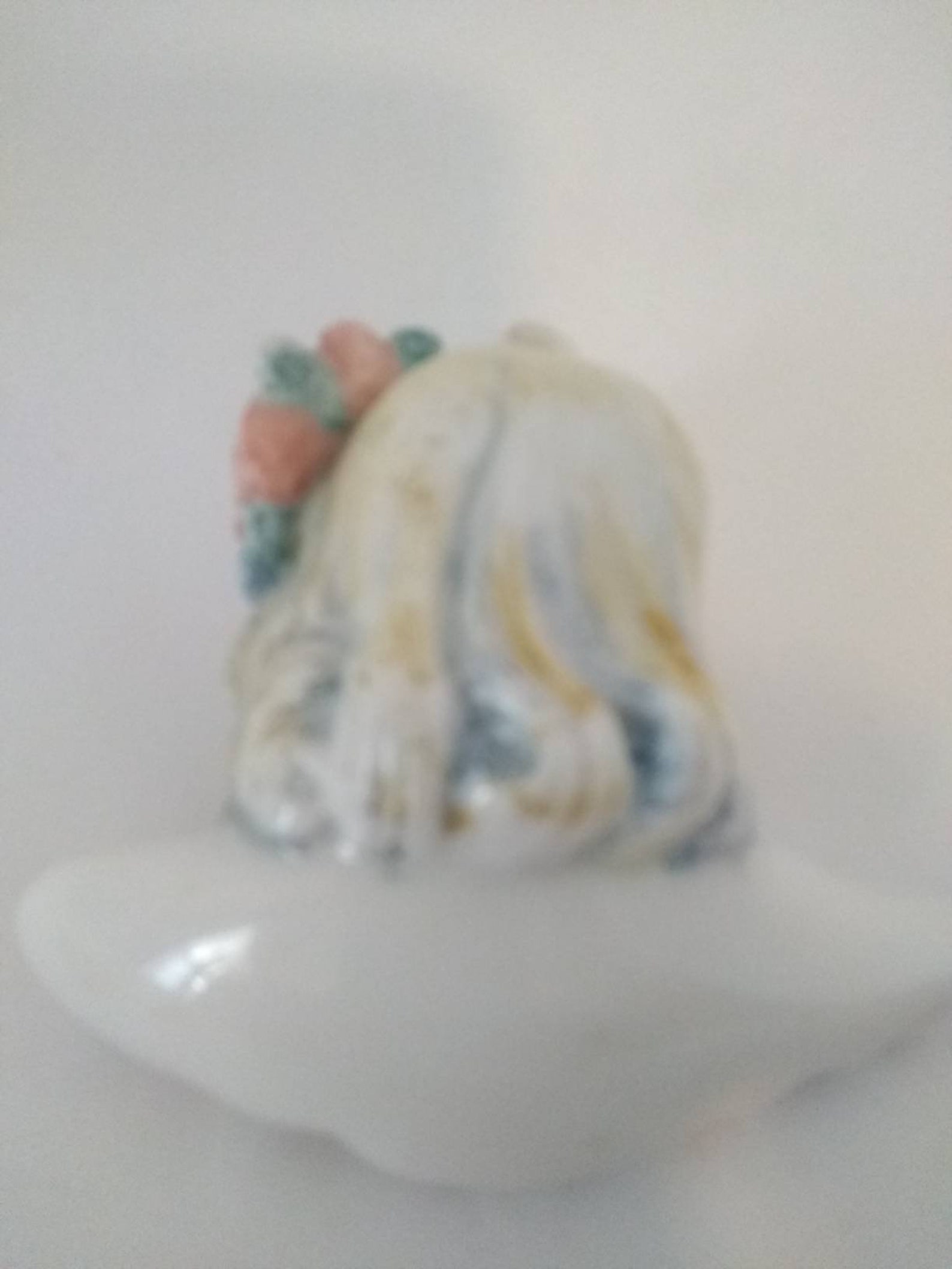German Porcelain Head Christmas Ornament Victorian Christmas Angel ...