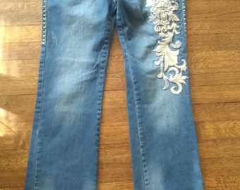 Embellished Jeans - Etsy