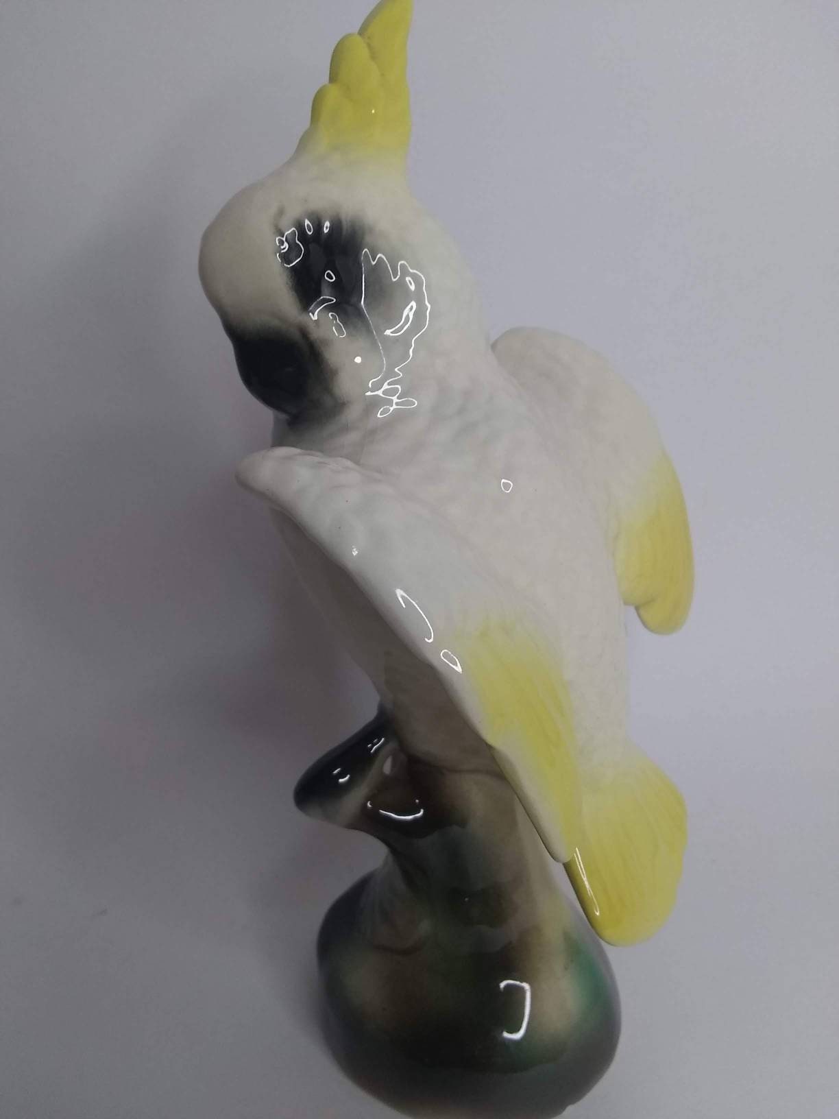 Vintage Cockatiel Bird Figurine - Etsy