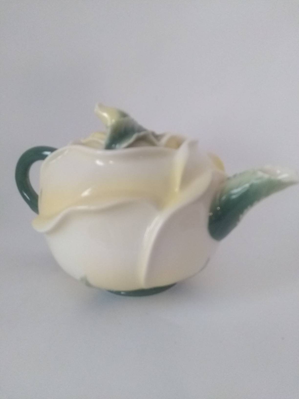 Vintage Yellow Cabbage Teapot Porcelain - Etsy