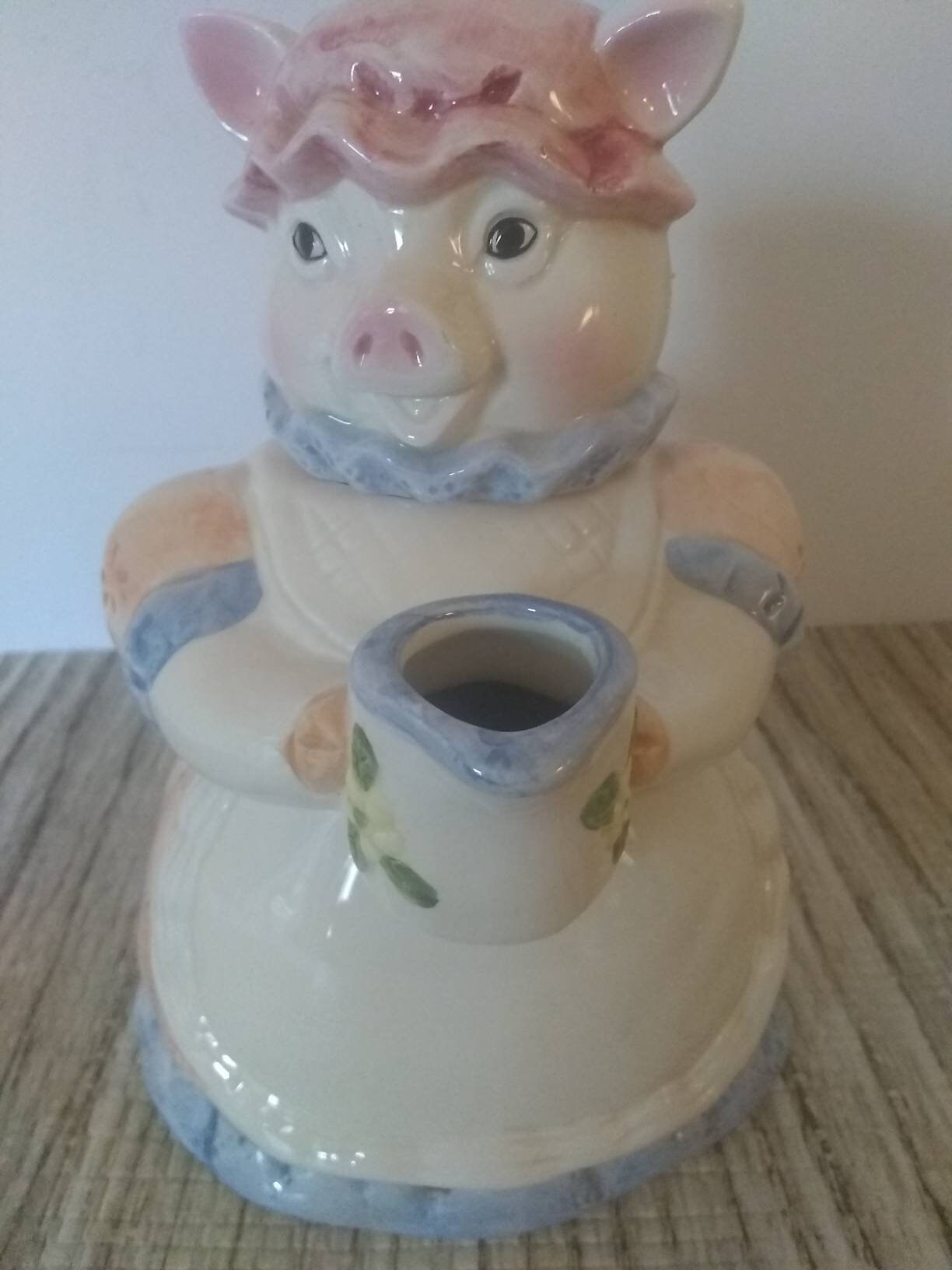 Pig Tea Pot, Ceramic, Farm, Swine, Collectible, Tea, Figurine ...