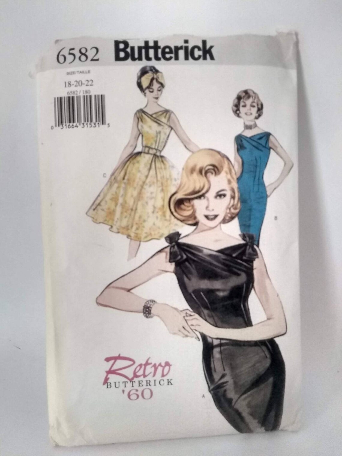 Butterick Vintage Retro Dress Pattern Uncut Size Multi - Etsy