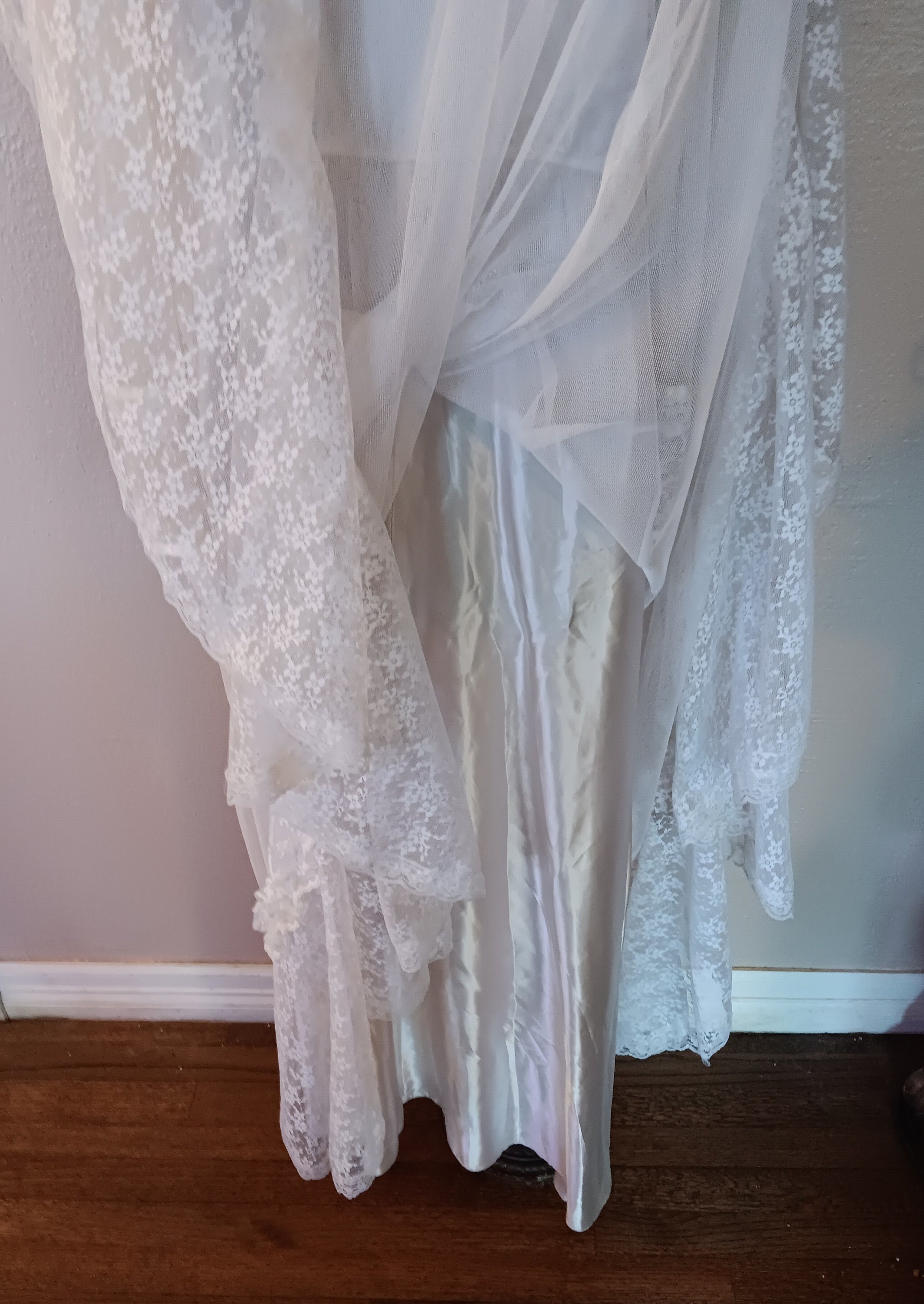 Stunning Edwardian Victorian Gunne Sax Style Lace Wedding Gown Handmade ...