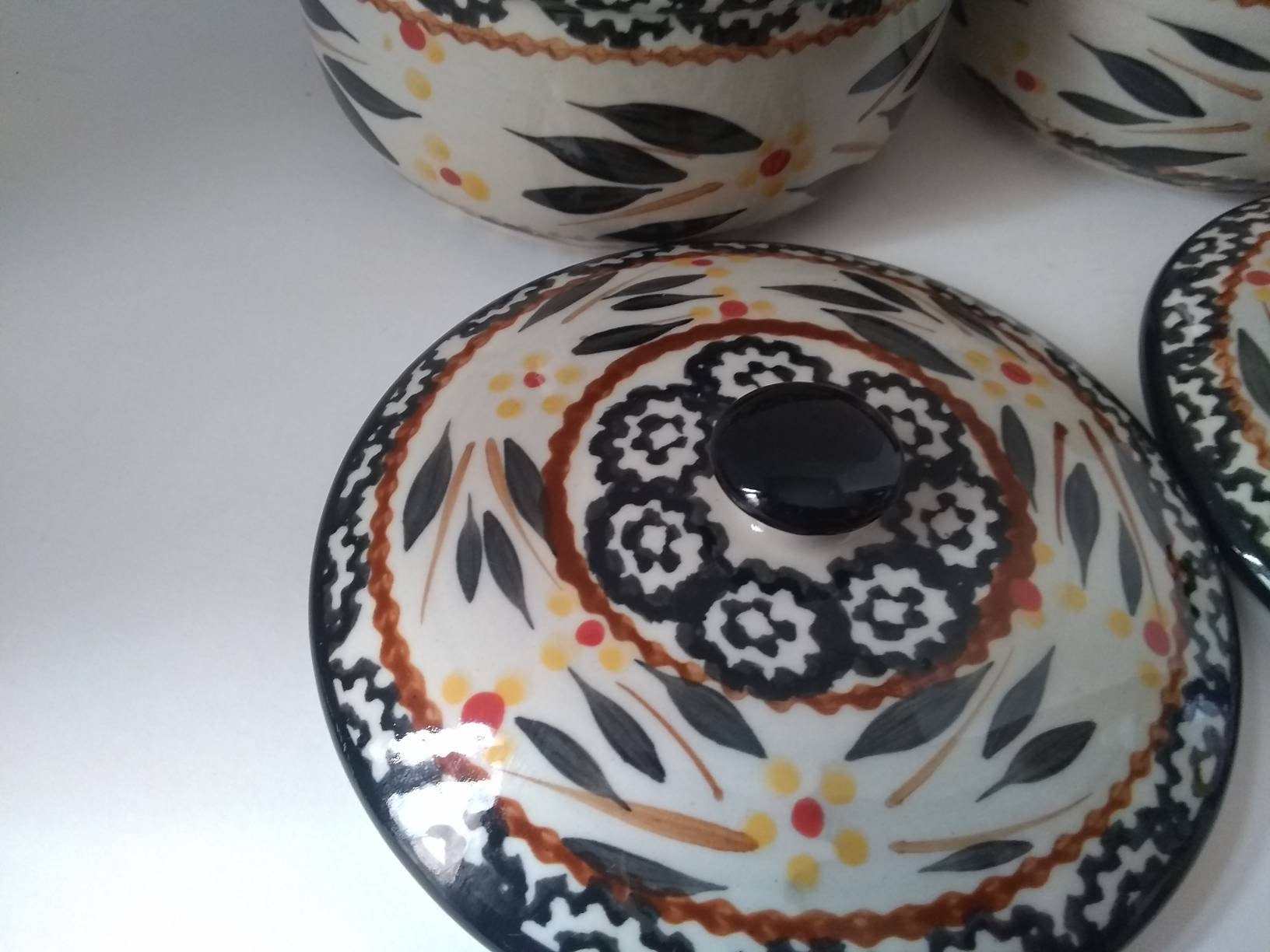 Temptations Old World Black Ovenware Casserole Bowls With Lids - Etsy