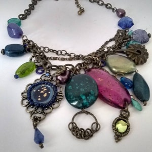 Vintage Treska Multi-strand Statement Necklace Gypsy Boho - Etsy