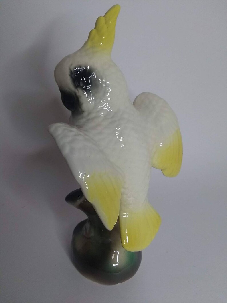 Vintage Cockatiel Bird Figurine - Etsy