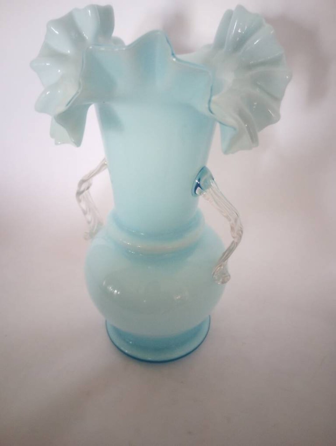 Victorian Czech Cased Glass Vase C. 1900 Rare - Etsy