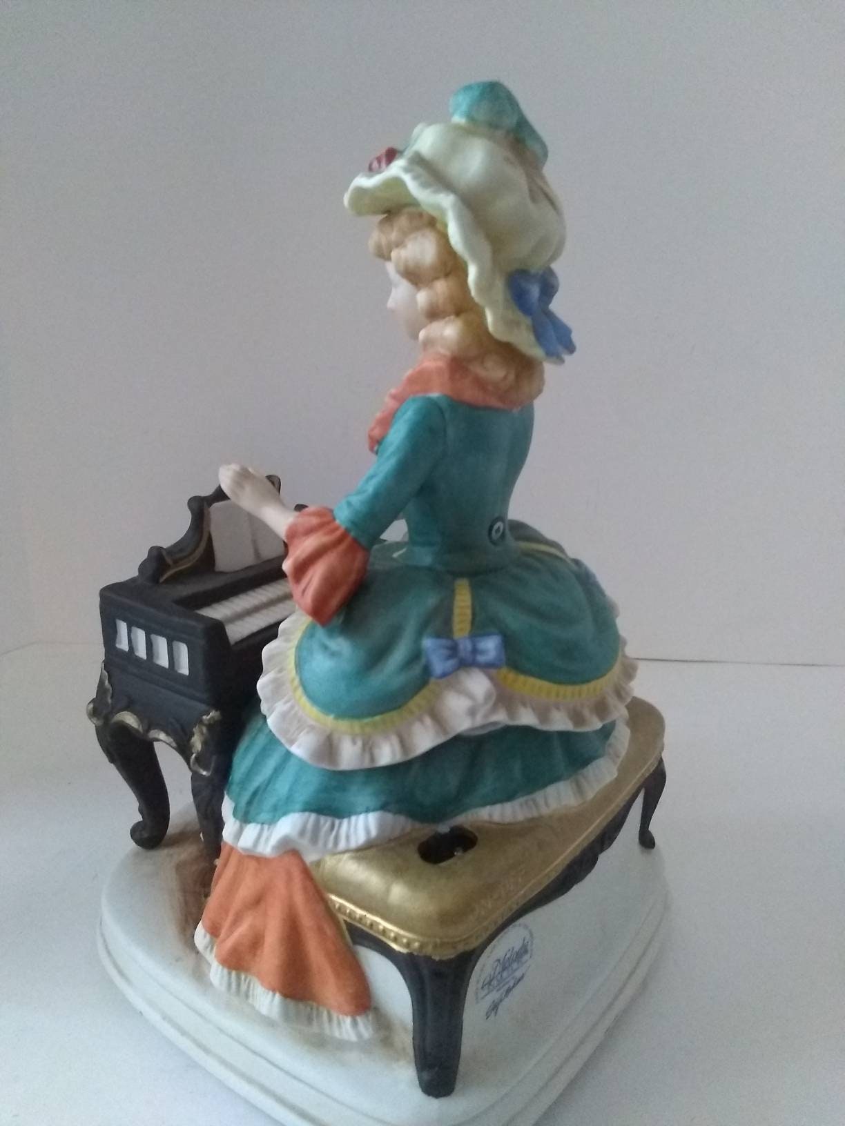 Madame Harpsichord Melody In Motion Musical Figurine 1987 Art ...