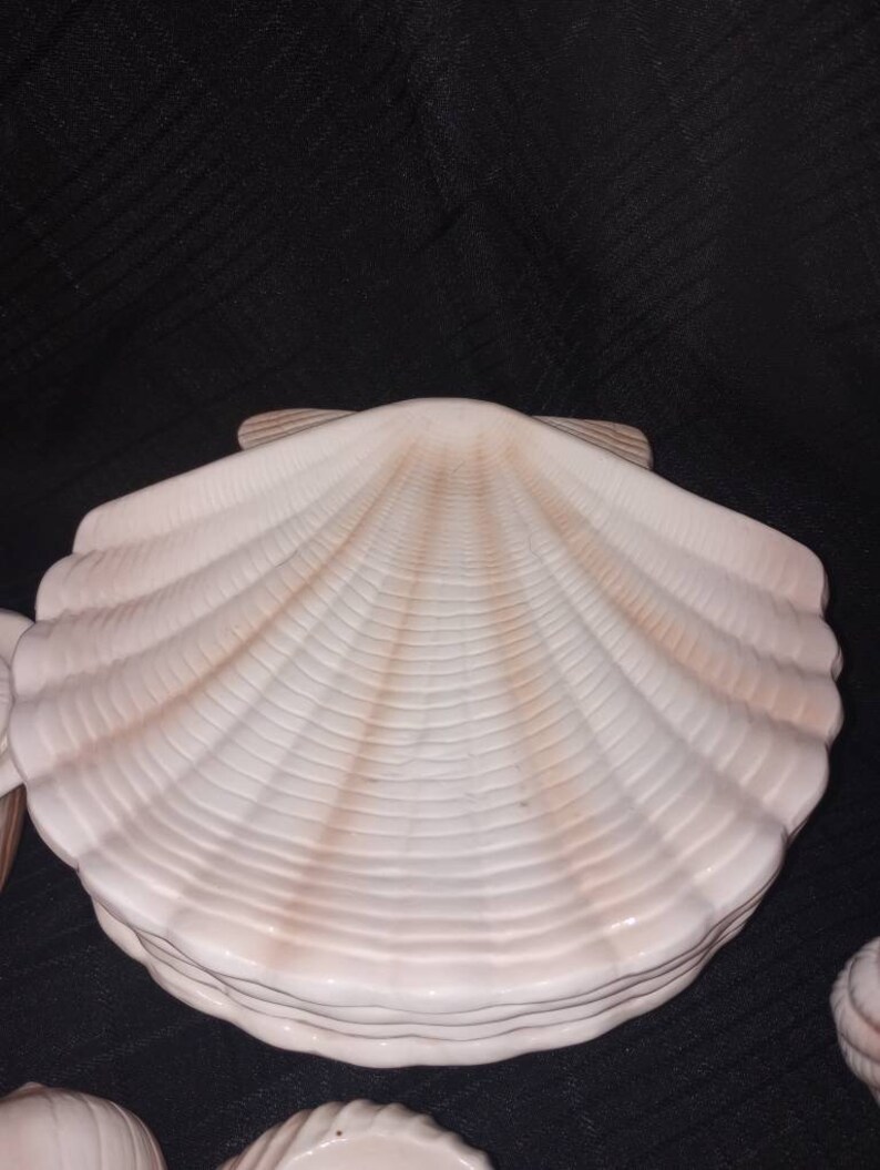 Vintage Beachcomber Ceramic Shell Tea Service Set With Bonus Shell ...