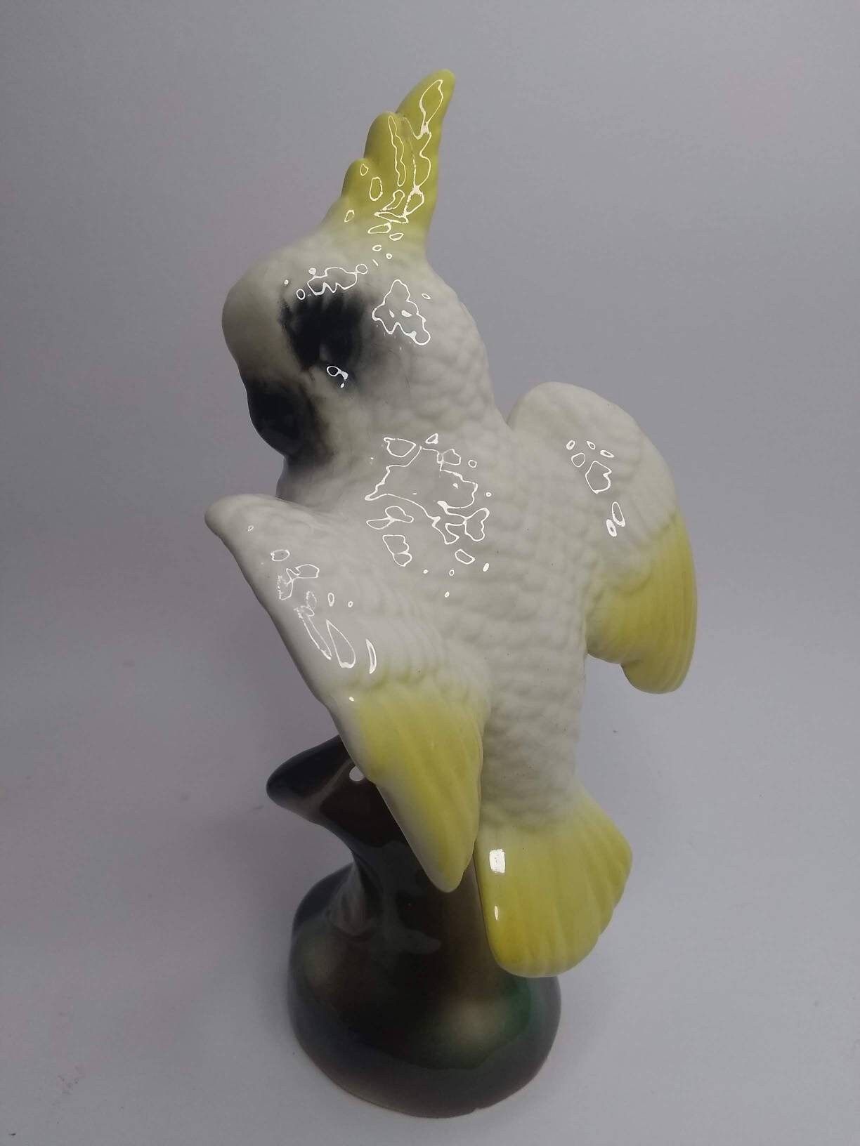Vintage Cockatiel Bird Figurine - Etsy