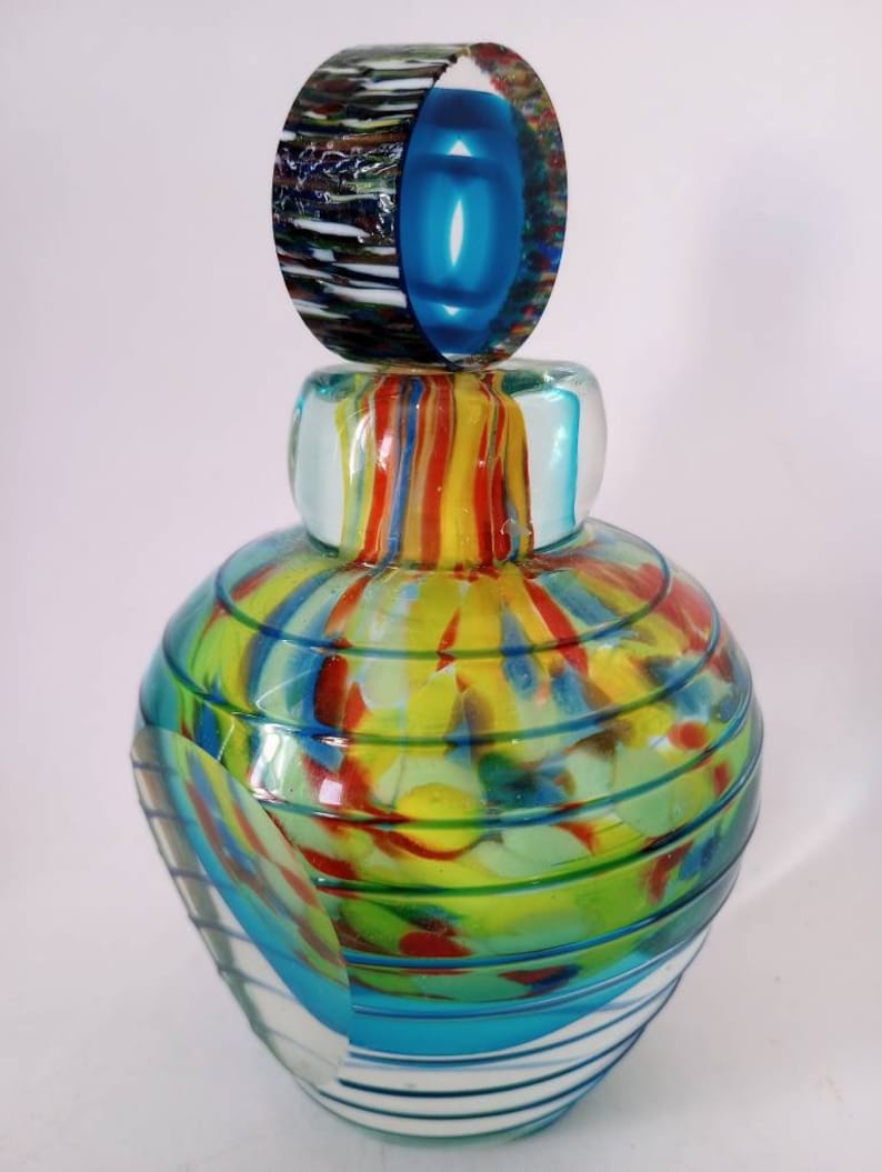 Vintage 1990s Formia Murano Handmade Blown Murano Glass Post Modern ...