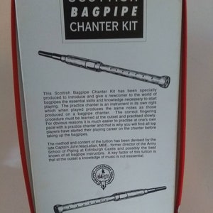 Scottish Bagpipe Chanter Kit - Etsy